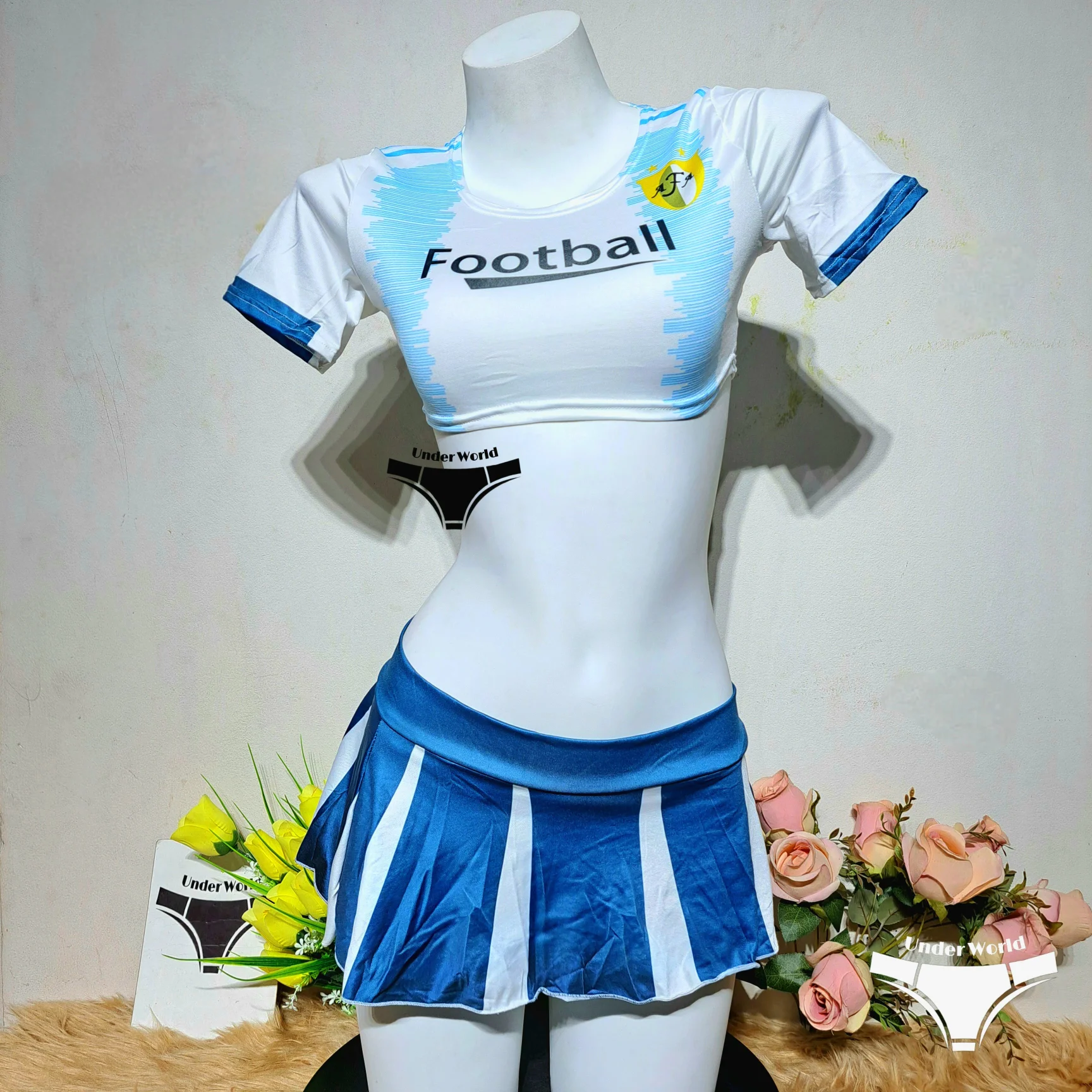 Premium Argentina Football Cosplay Fancy Elastic Dress ,Shorts & Panty ...